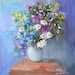 Original Custom Blueberries Oil Painting by Daiga Dimza Bright Colorful ...