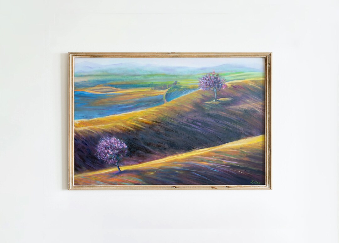 Painting Tuscany Canvas Original Large Rural Landscape Oil - Etsy