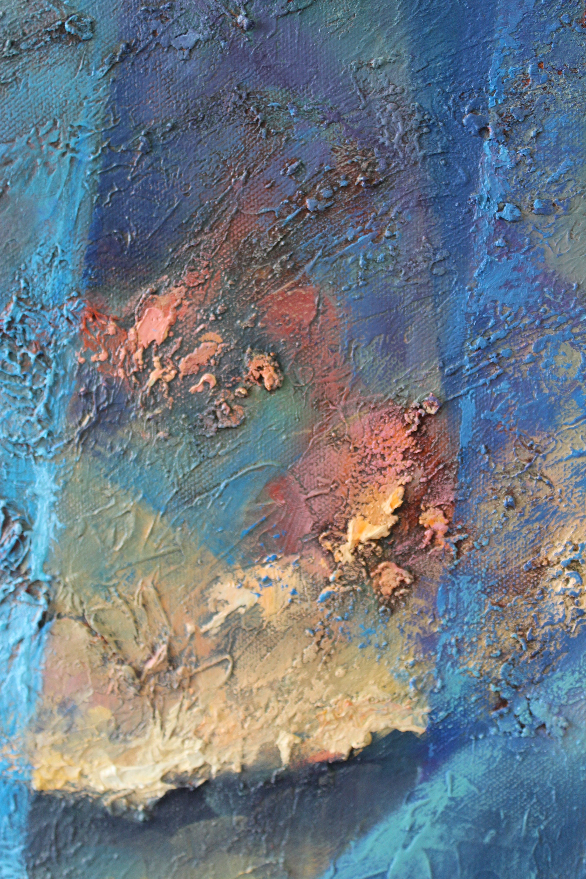 Abstract Colorful Oil Painting Canvas by Daiga Dimza Original - Etsy