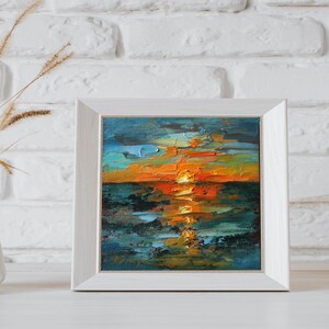 Original Abstract Oil Painting on Cardboard Texture Art by Daiga Dimza ...
