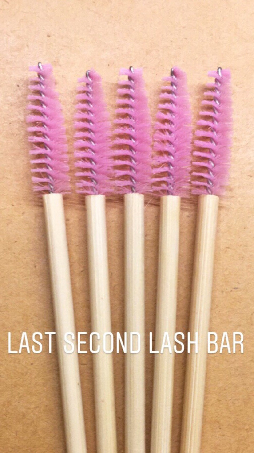Pink Recyclable Bamboo Mascara Eyebrow Baby Hair Wand - Etsy
