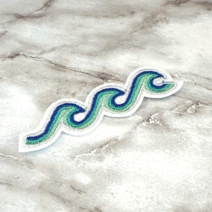 Mini Ocean Beach Wave Iron on Embroidered Patch (1 Patch) - Etsy