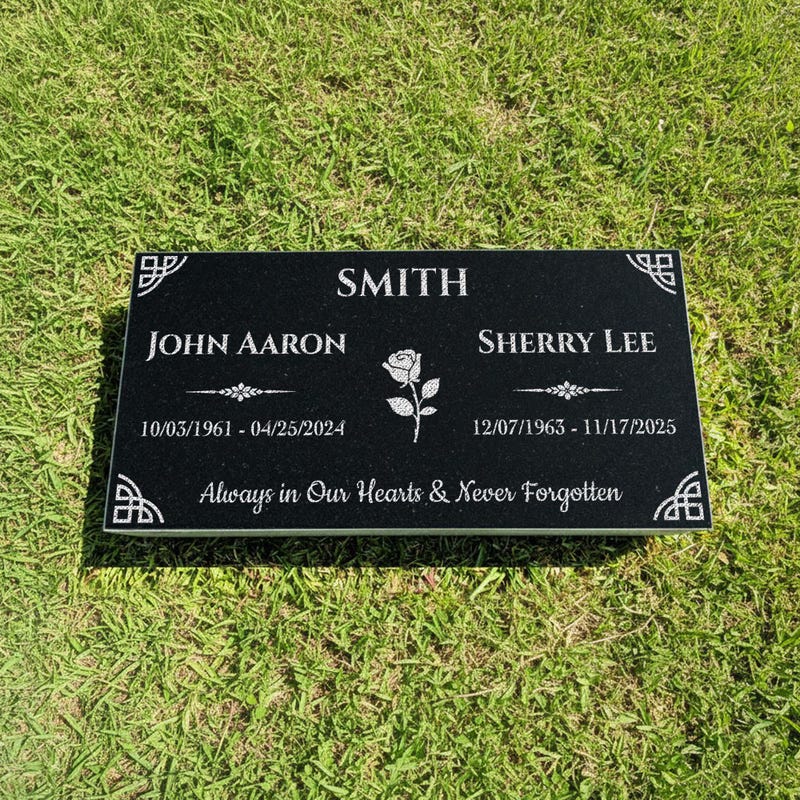 Rose Granite Headstones - Etsy