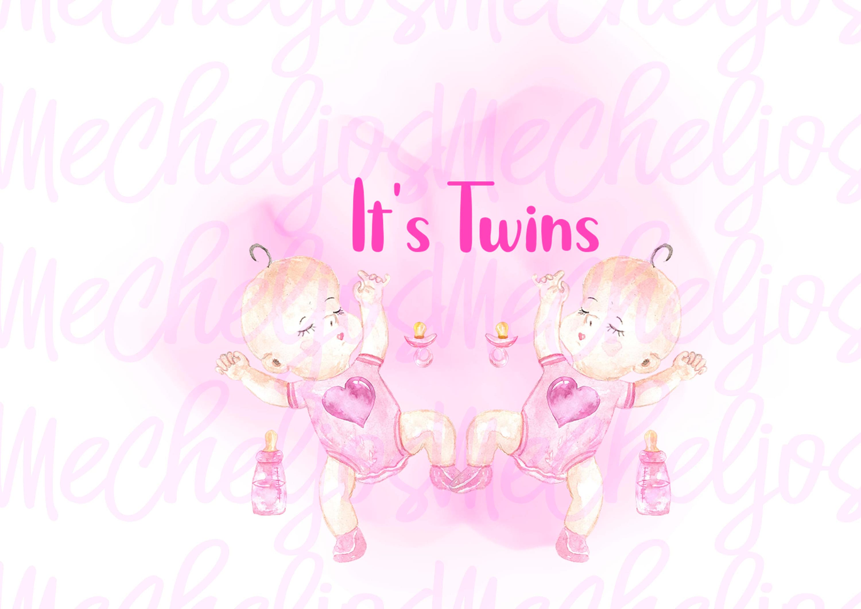 Its Twins, Girl Twins, Twin Babies, Digital Sublimation File, PNG ...