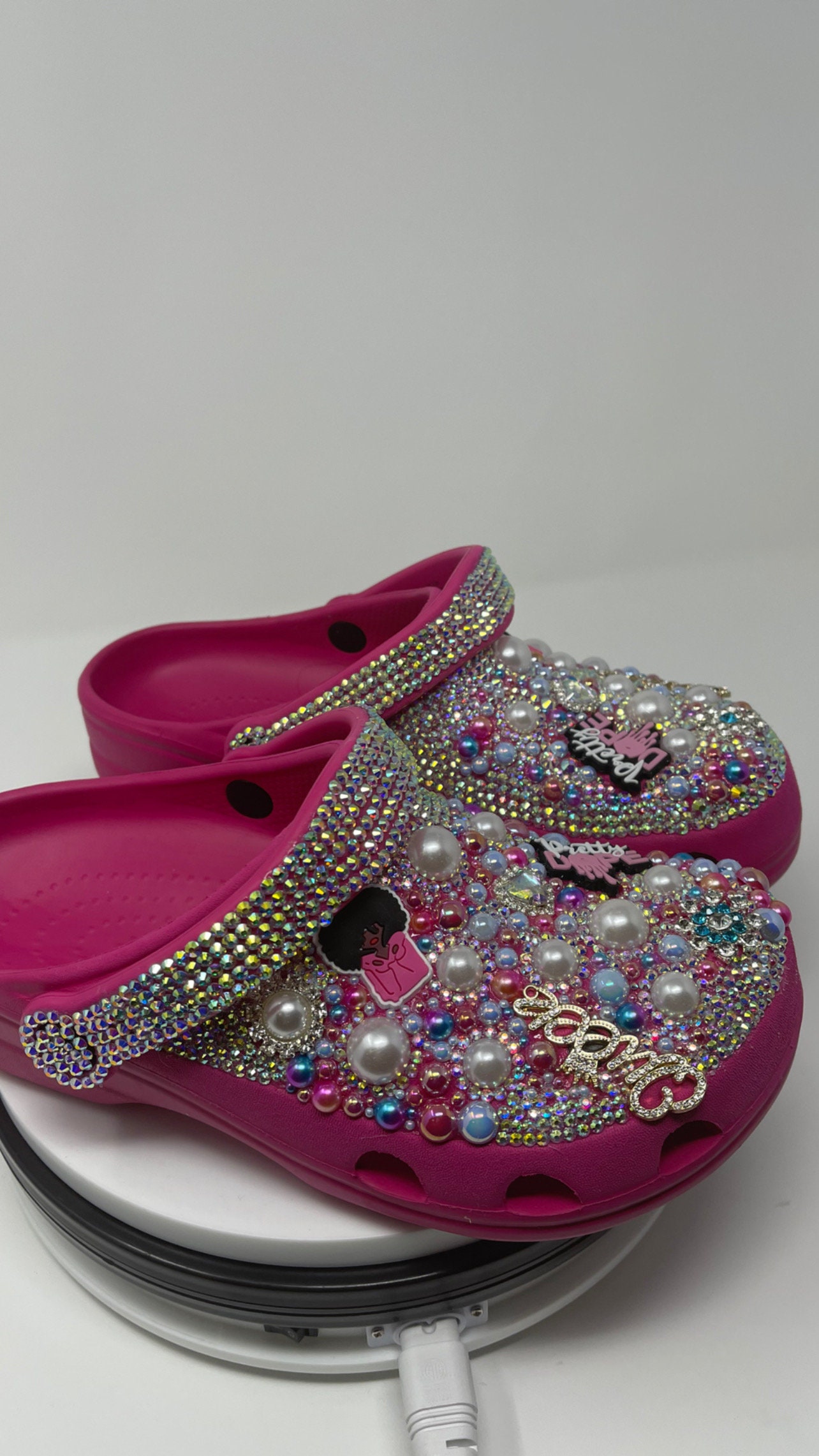 Customized Bedazzled Crocs - Etsy