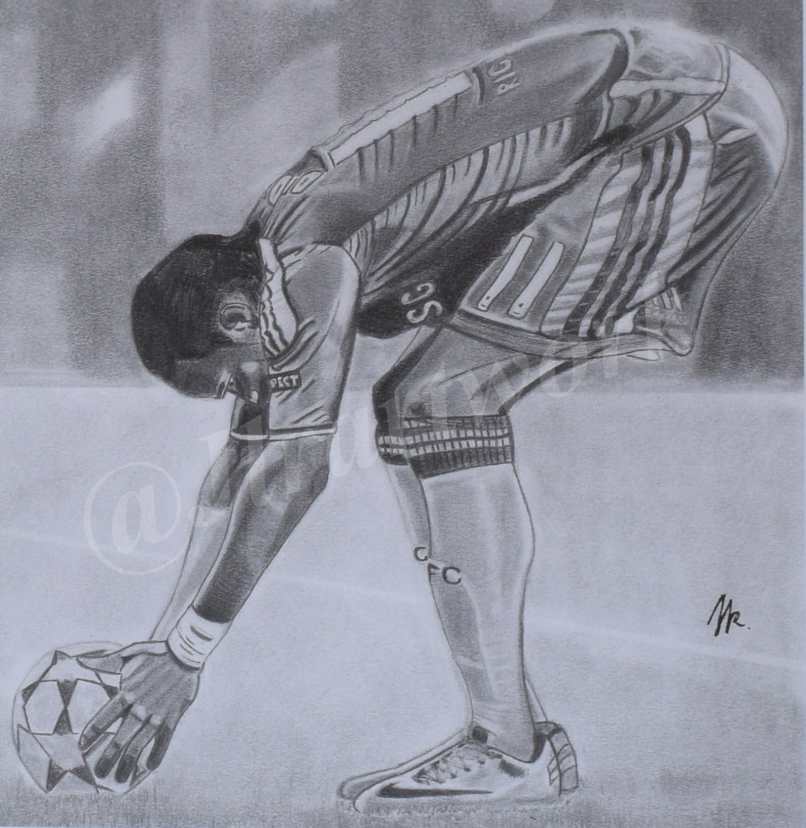 Didier Drogba Chelsea Print in A3/A4. Hand Drawn Pencil Art - Etsy