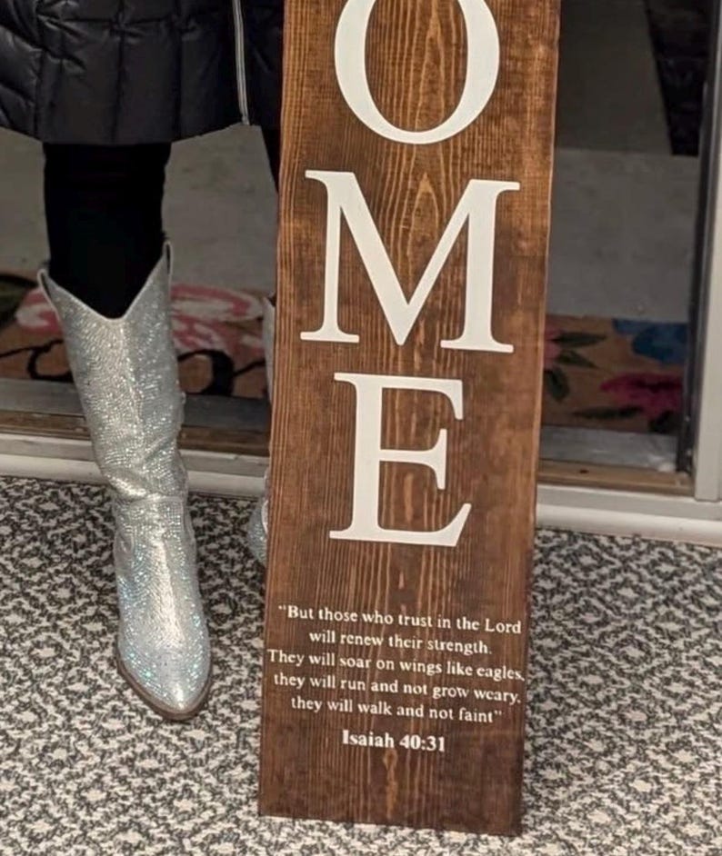 Personalized Vertical Welcome Sign | Custom Farmhouse Porch Sign ...