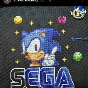 Sonic the Hedgehog - Cross Stitch Pattern [instant Download PDF] - Etsy