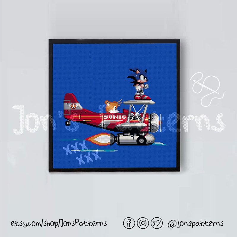 Sonic & Tails | Cross Stitch Pattern [instant Download PDF] - Etsy