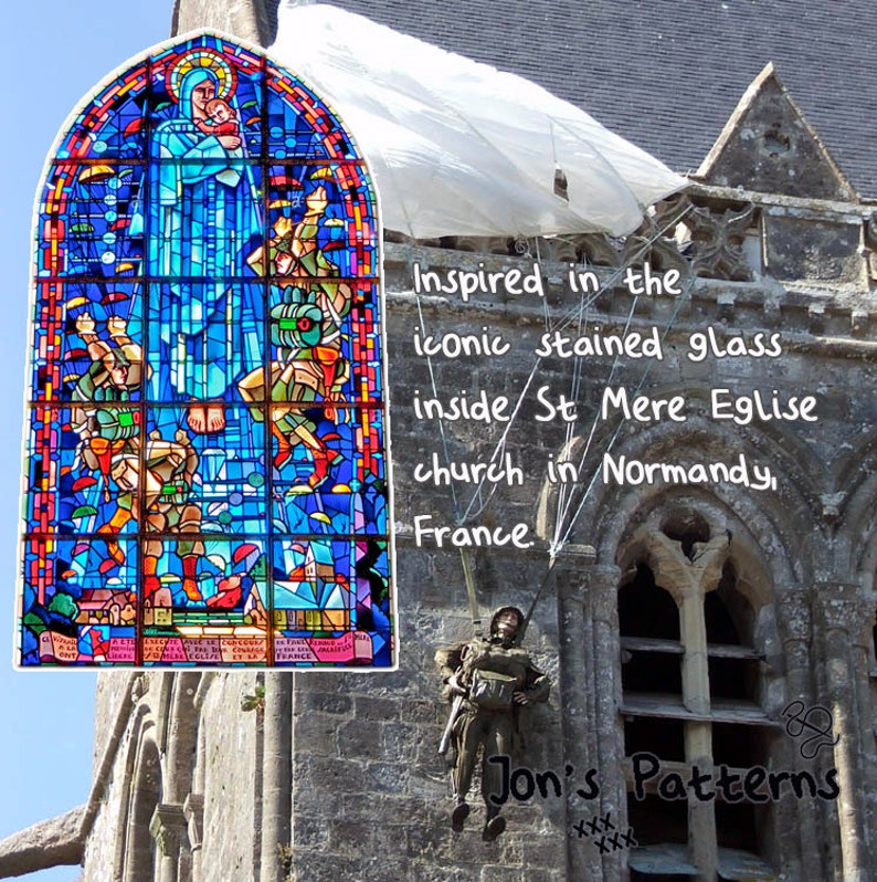 Airborne Stained Glass | Cross Stitch Pattern [instant Download PDF] - Etsy