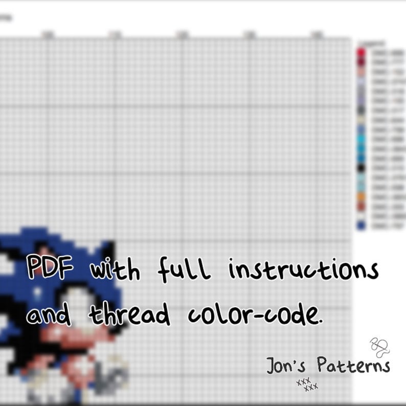 Sonic & Tails | Cross Stitch Pattern [instant Download PDF] - Etsy