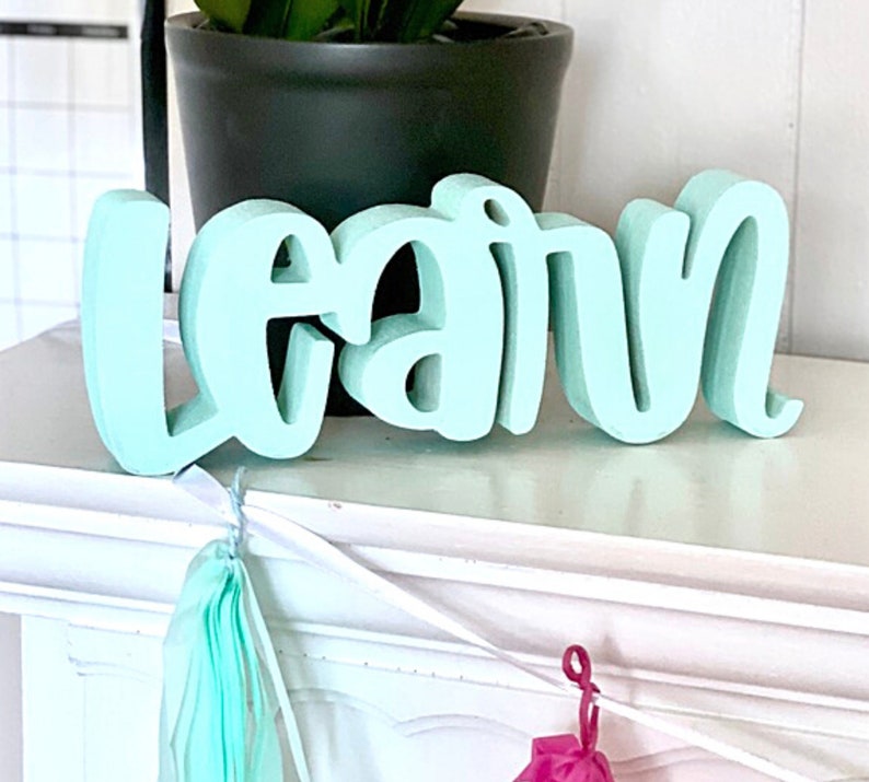 Learn Standing Sign Classroom Decor Teacher Desk Decor - Etsy