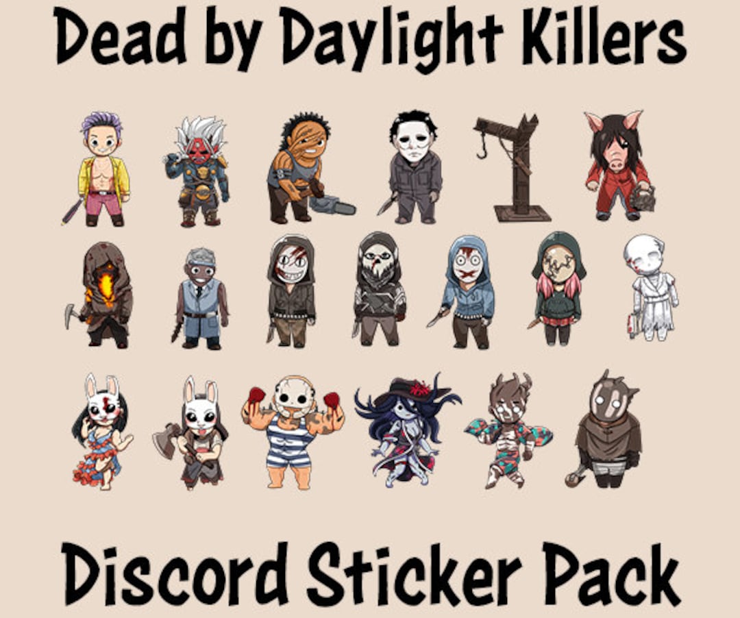 Dead by Daylight Chibi Killers Discord Sticker Pack - Etsy