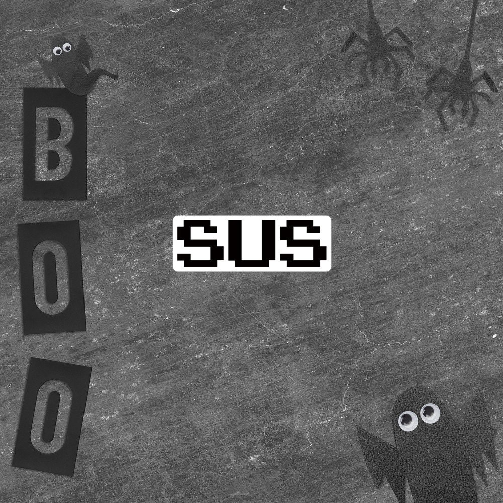 Among Us Sus Sticker - Etsy