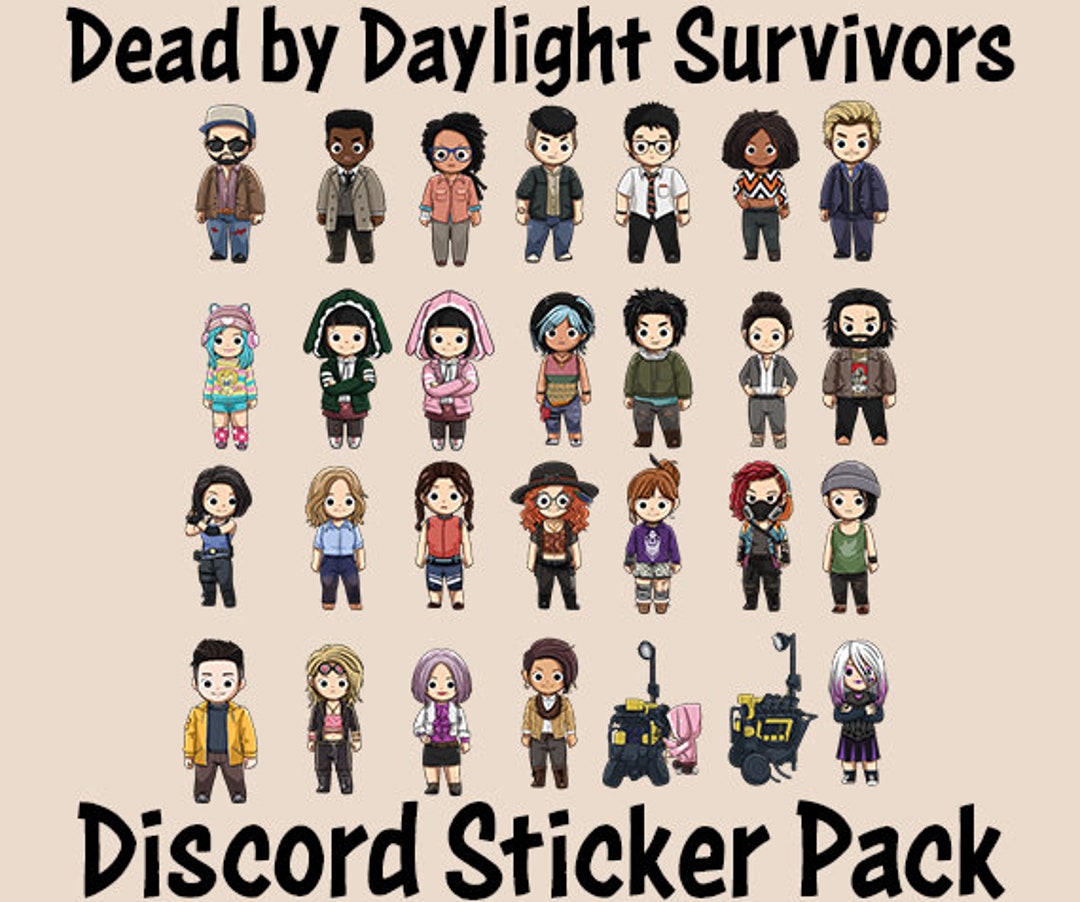 Dead by Daylight Chibi Survivors Sticker Pack - Etsy