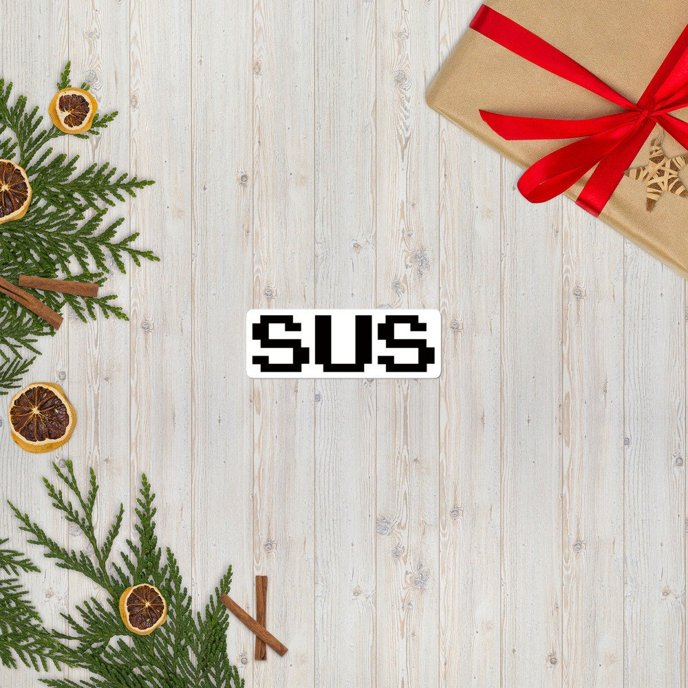 Among Us Sus Sticker - Etsy