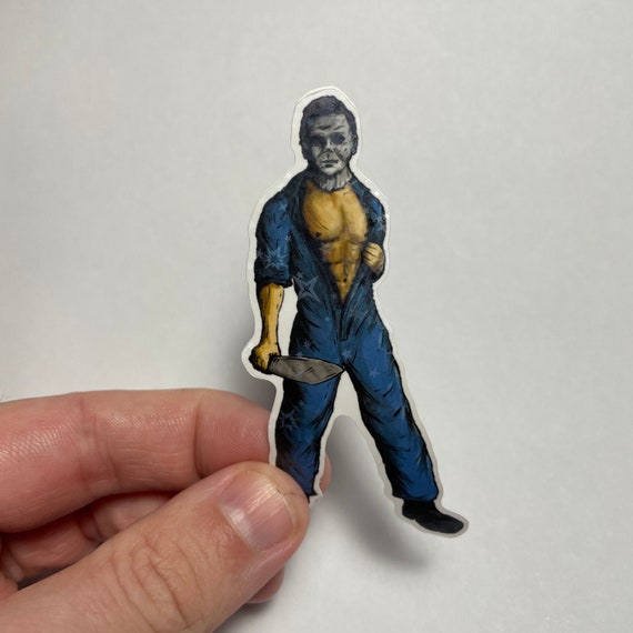 Holographic Michael Myers Sticker Paper Paper & Party Supplies etna.com.pe