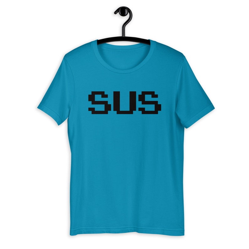 Among Us Sus Black Text T-shirt unisex - Etsy UK
