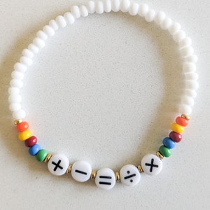 Mathematics Bracelet Set Bracelet Add Subtract Equals Divide Multiply ...