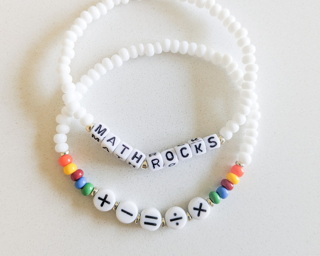 Mathematics Bracelet Set Bracelet Add Subtract Equals Divide Multiply ...