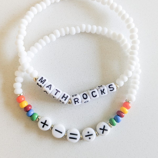Math Bracelet - Etsy
