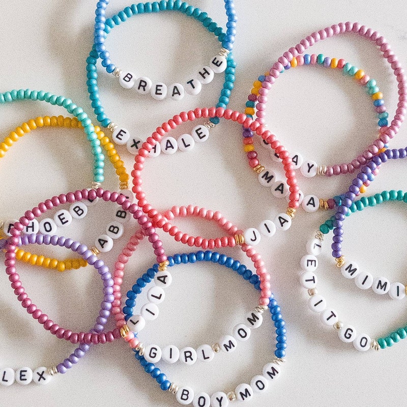 Word Bracelet - Etsy