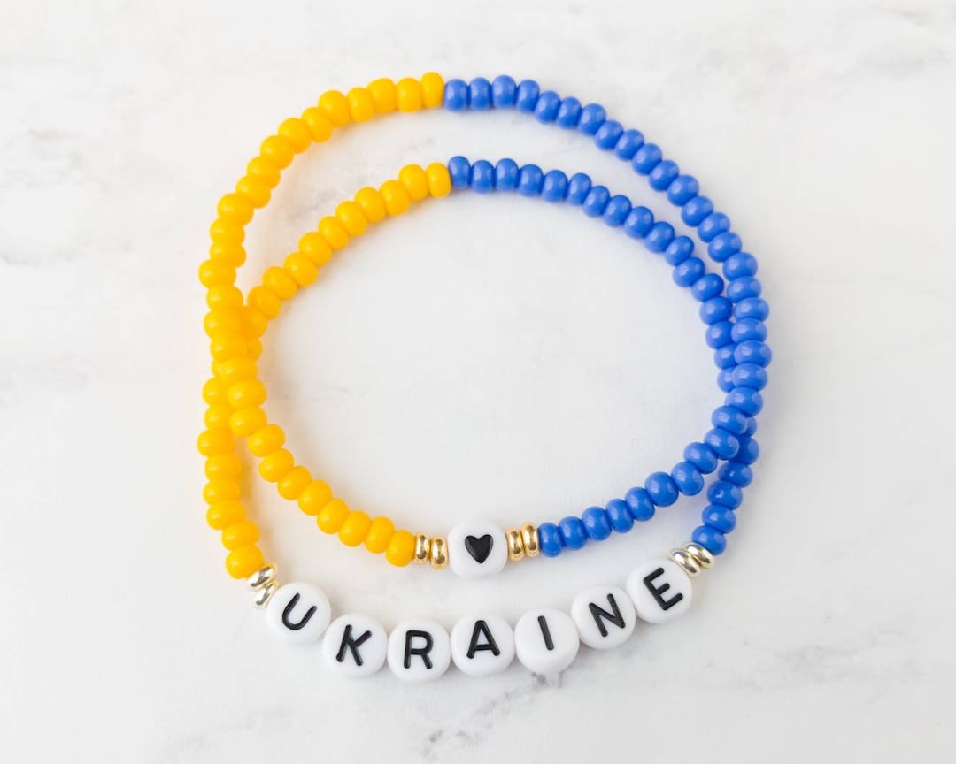 Support Ukraine Bracelet | Ukraine Donation | Bracelet for Ukraine ...