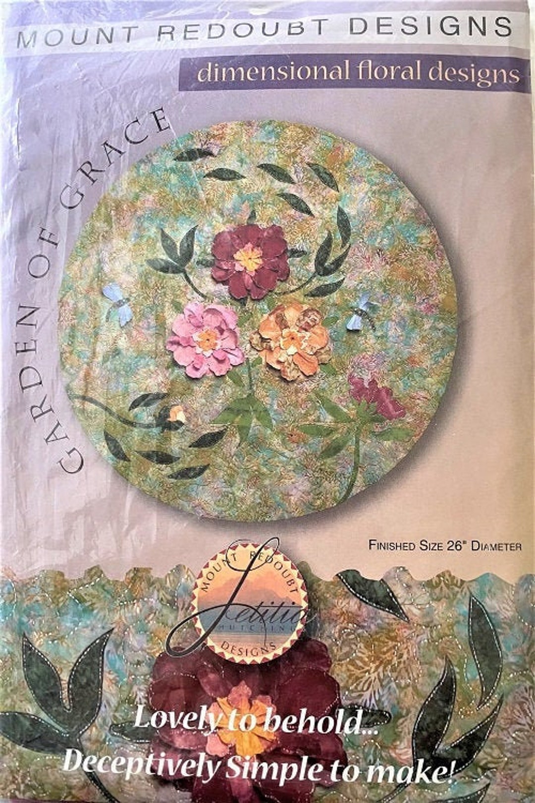 Garden of Grace Quilt Kit by Mount Redoubt Designs Finished Size 26 ...