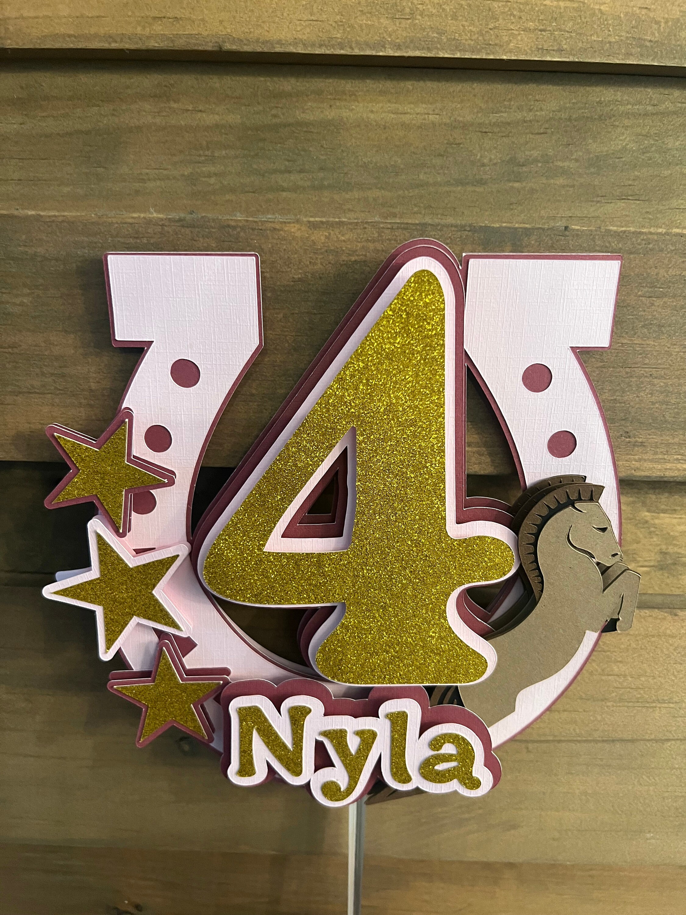 Horseshoe Cake Topper Horse Cake Topper Horse Riding Theme - Etsy Canada
