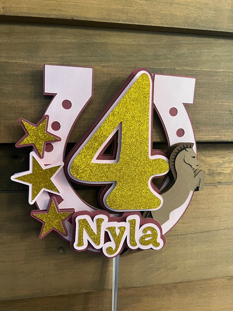 Horseshoe Cake Topper Horse Cake Topper Horse Riding Theme - Etsy