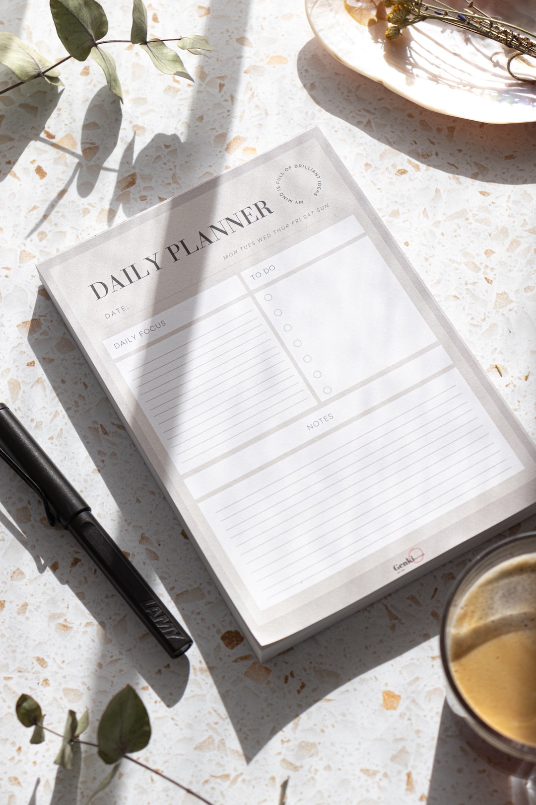 A5 Daily Planner Pad | To-do List | WFH Desk Pad | Productivity Pad ...