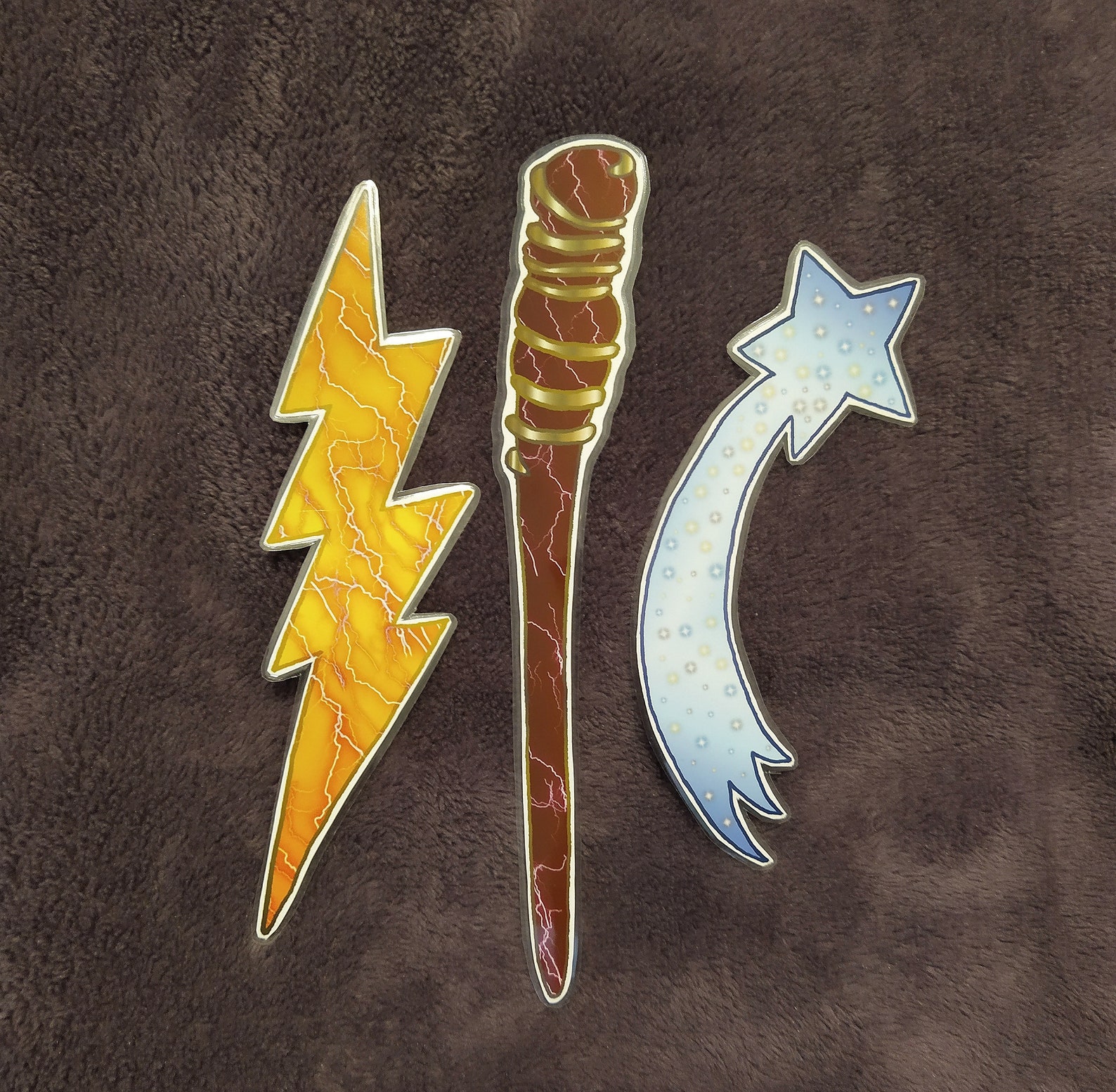 Brand-page shapes magic wand lightning and handmade shooting | Etsy