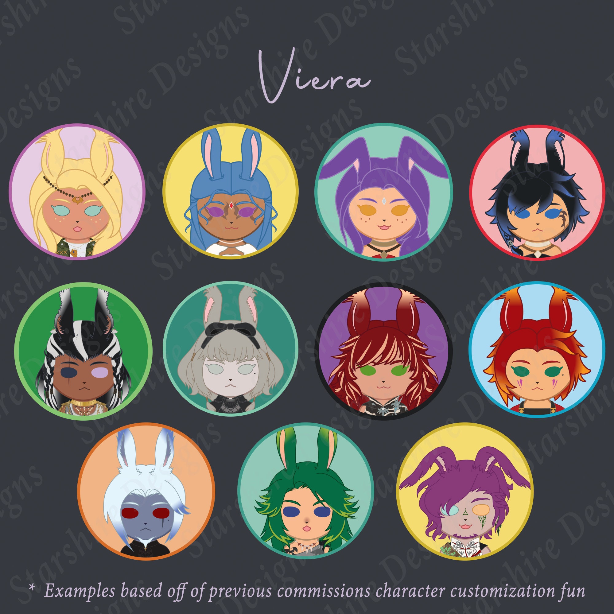 FFXIV Custom Character Portrait Icon DIGITAL - Etsy