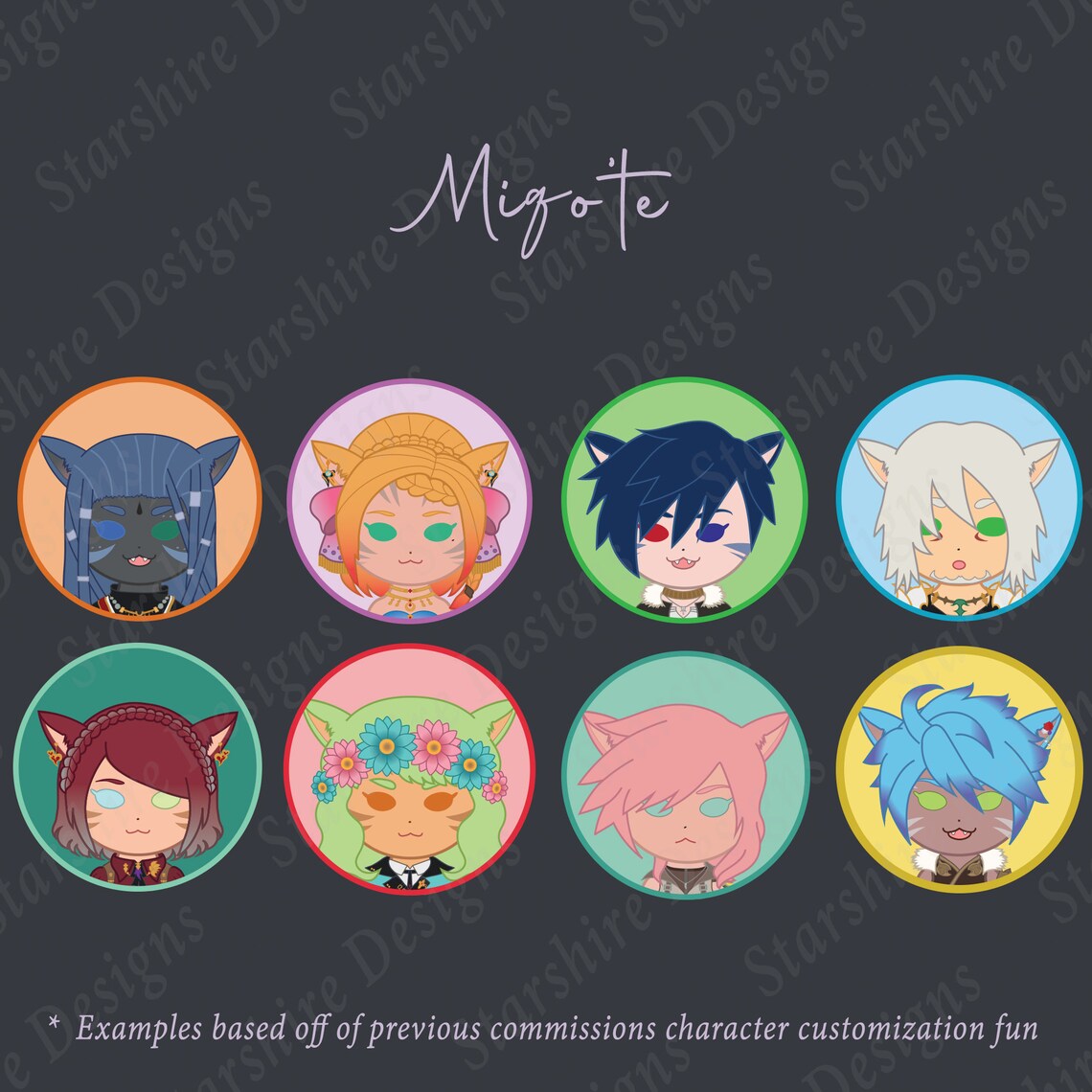 FFXIV Custom Character Portrait Icon DIGITAL | Etsy