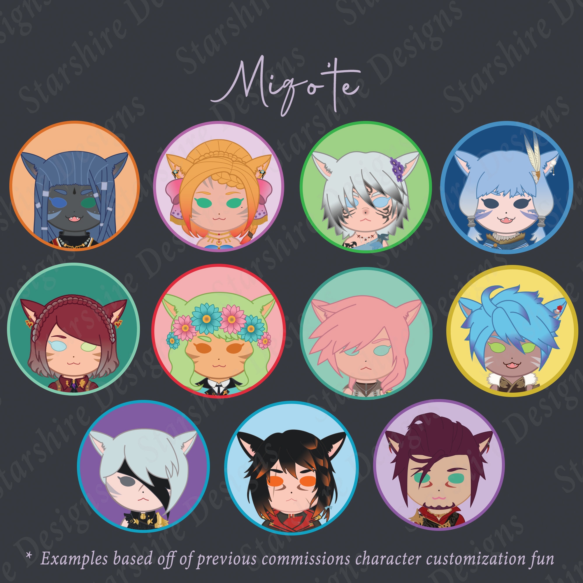 FFXIV Custom Character Portrait Icon DIGITAL - Etsy
