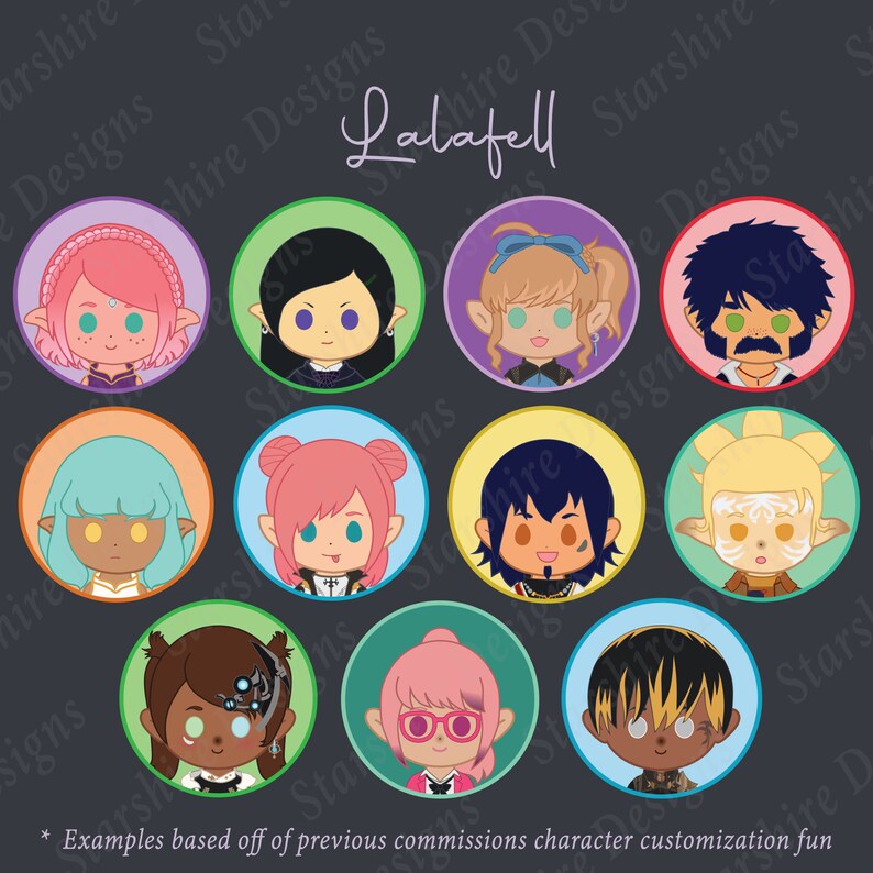 FFXIV Custom Character Portrait Icon DIGITAL - Etsy