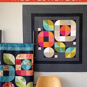 MOD FLOWER BOX ~ Quilt Pattern by Robin Pickens ~ Modern Squares ~ 51 ...