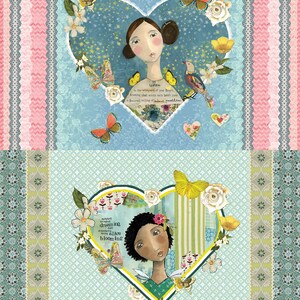 A HEART LEAD LIFE Panel ~ Kelly Rae Roberts ~ Mixed Media Style ~ 23.5 ...