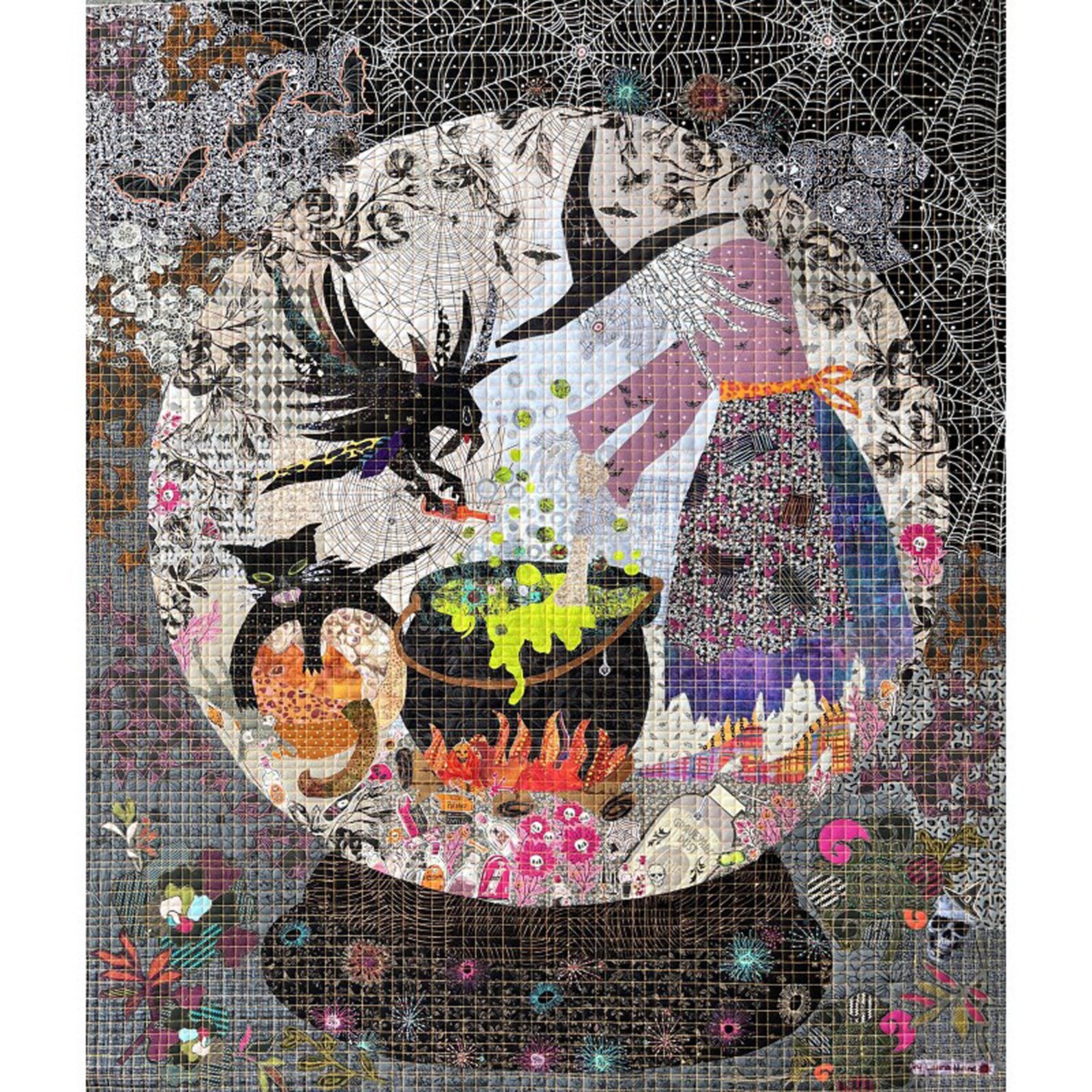 CRYSTAL BALL Collage Quilt Pattern by Laura Heine - Etsy