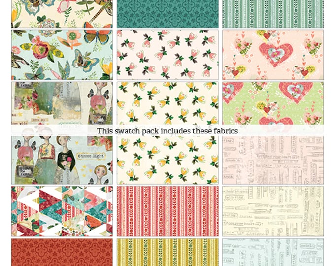 A HEART LEAD LIFE Quilt Kit 57x72 ~ Fabric, Binding, Pattern ...
