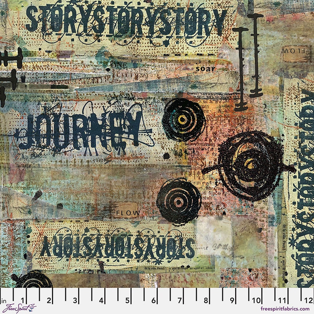 STORYBOARD ~ JOURNEY ~ Mixed Media Style ~ Free Spirit Fabric ...