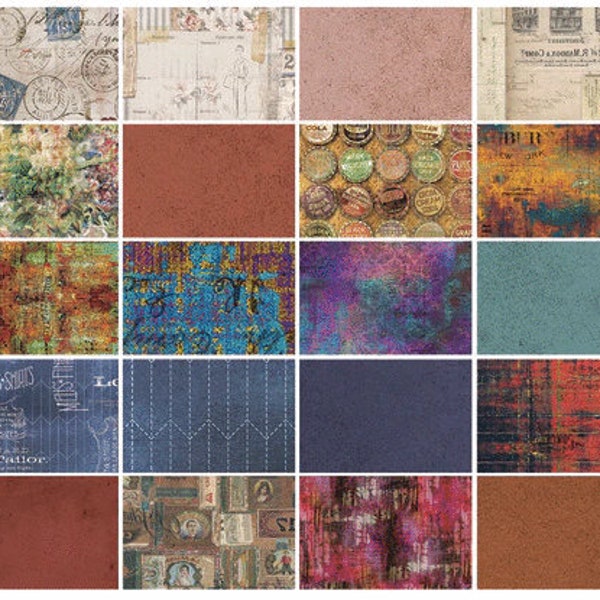 Tim Holtz Eclectic éléments Fabric - Etsy