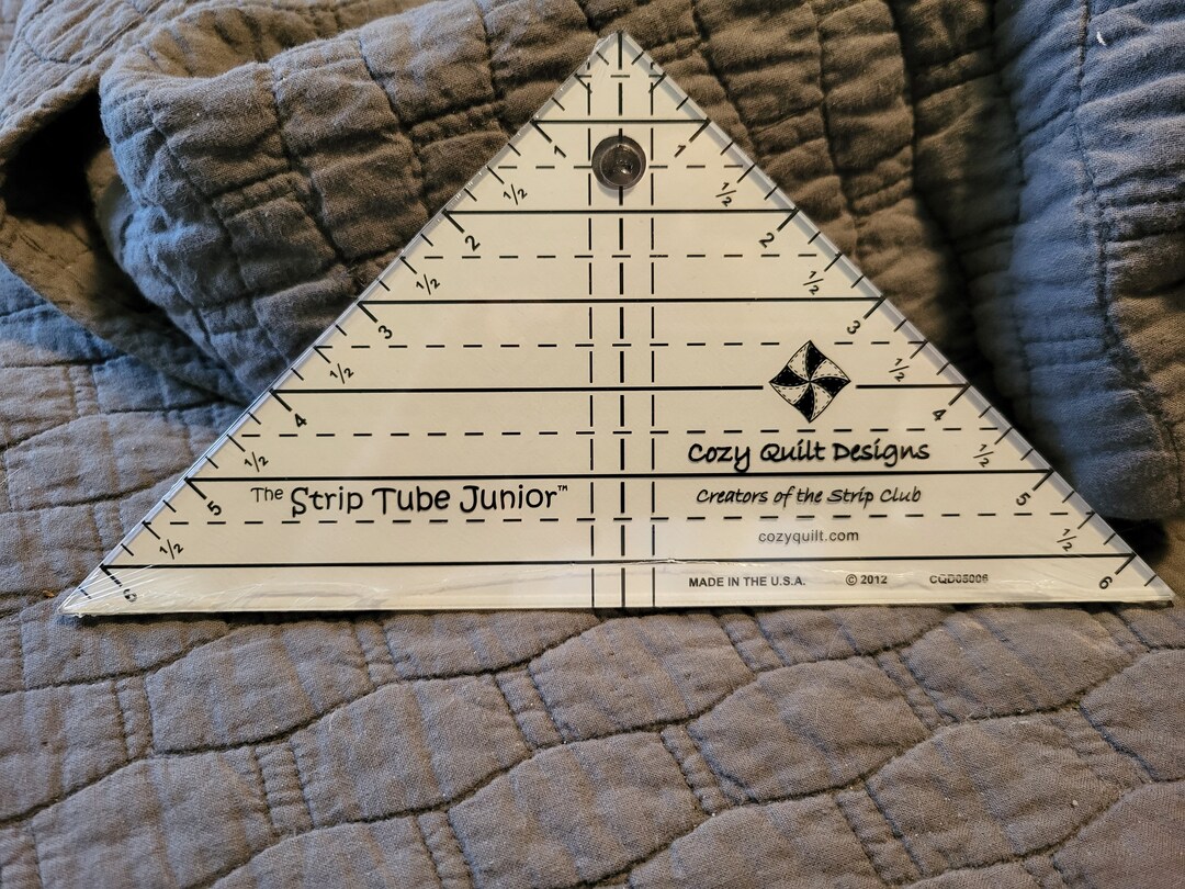 STRIP TUBE Junior RULER ~ Template for Half Square Triangles & up to 6. ...