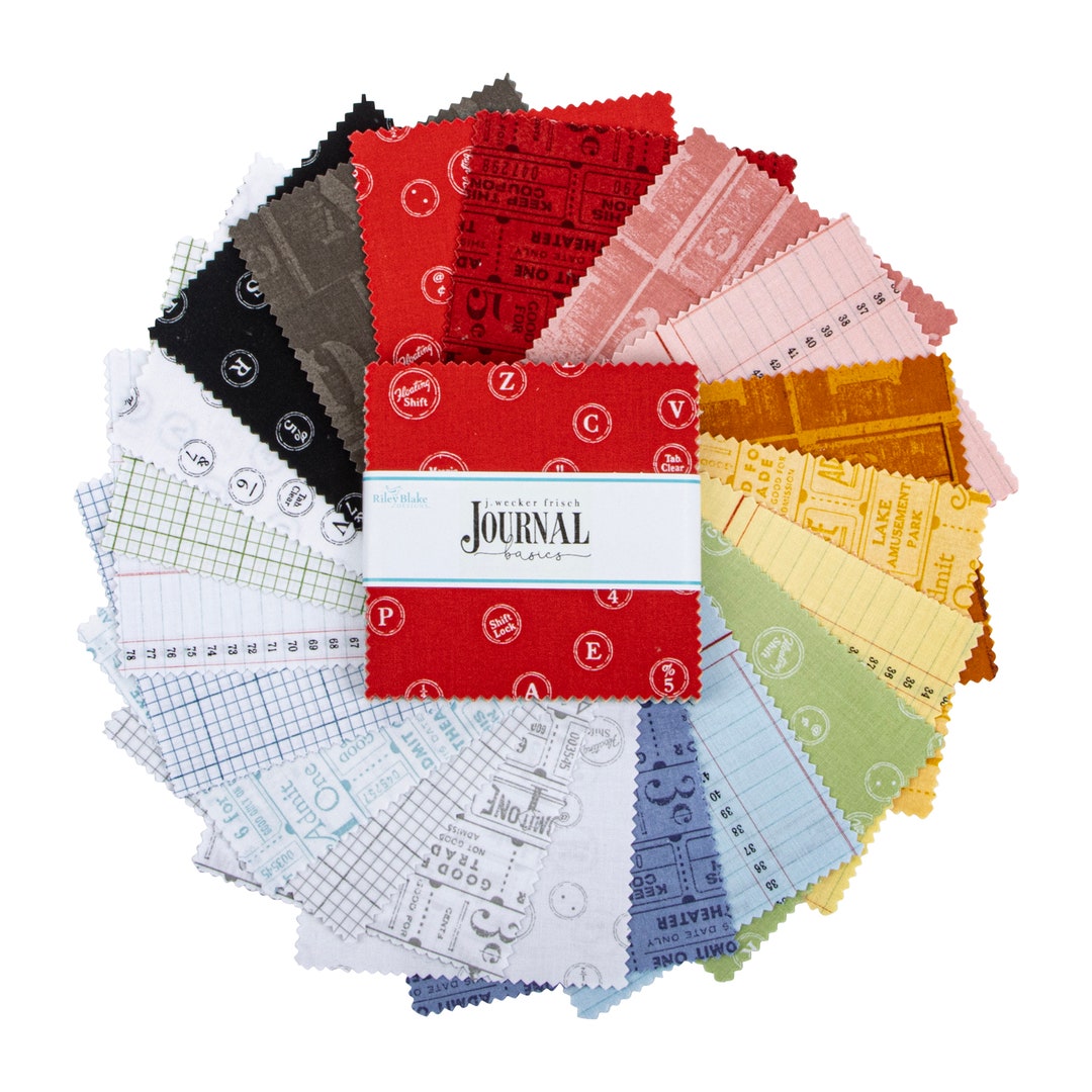 JOURNAL BASICS 5" Charm Squares Pack ~ 42 Piece by J. Wecker Frisch for ...