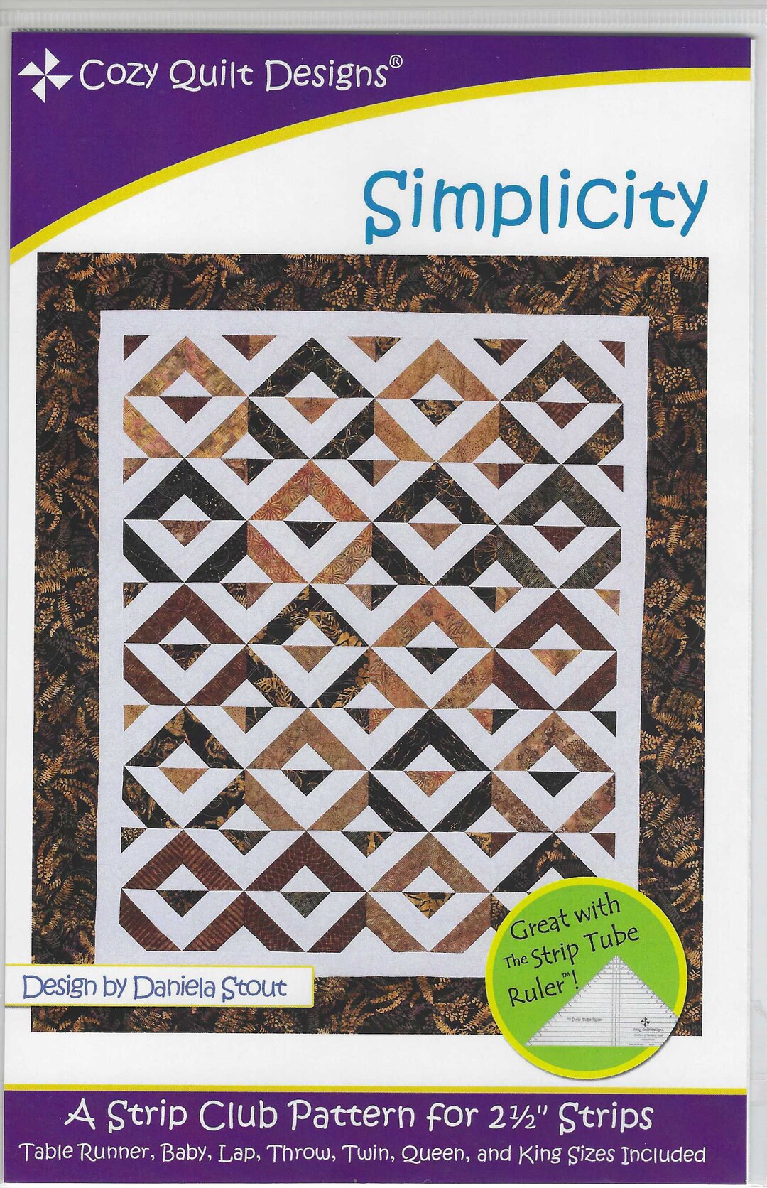 SIMPLICITY ~ COZY Quilts Designs Pattern ~ Multiple Sizes ~ Jelly Roll ...