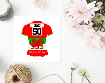 Welsh Rugby Birthday Card - Etsy UK