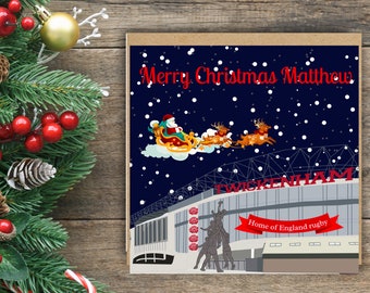 England Rugby Card - Etsy