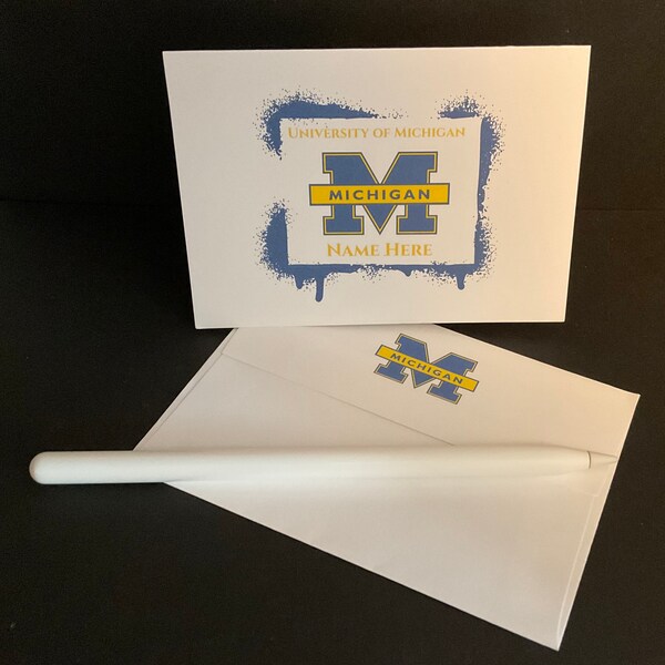 University of Michigan Wolverine Birthday Cards - Etsy