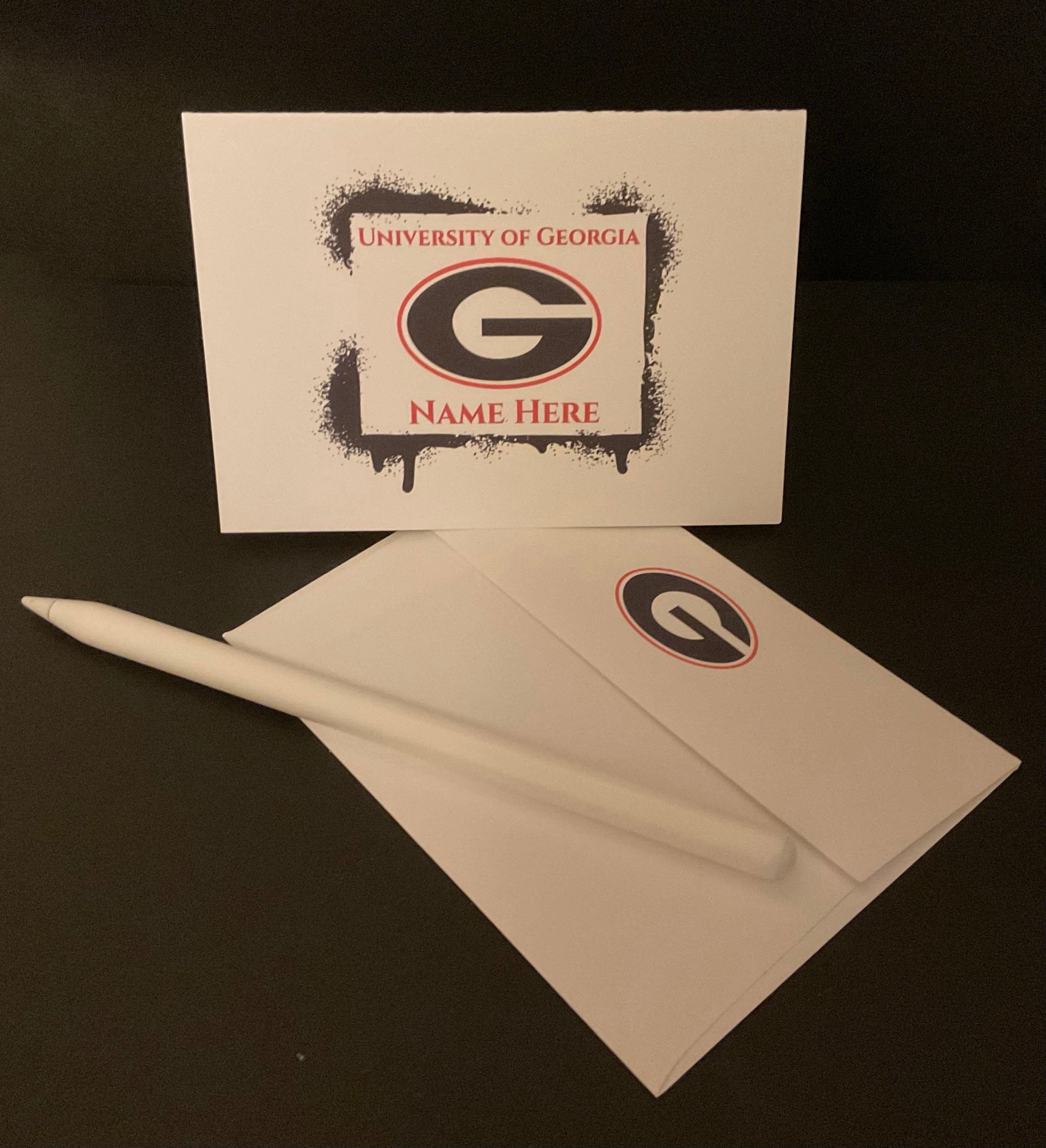 Notecards-thank You Cards-bulldogs-georgia-university-college - Etsy