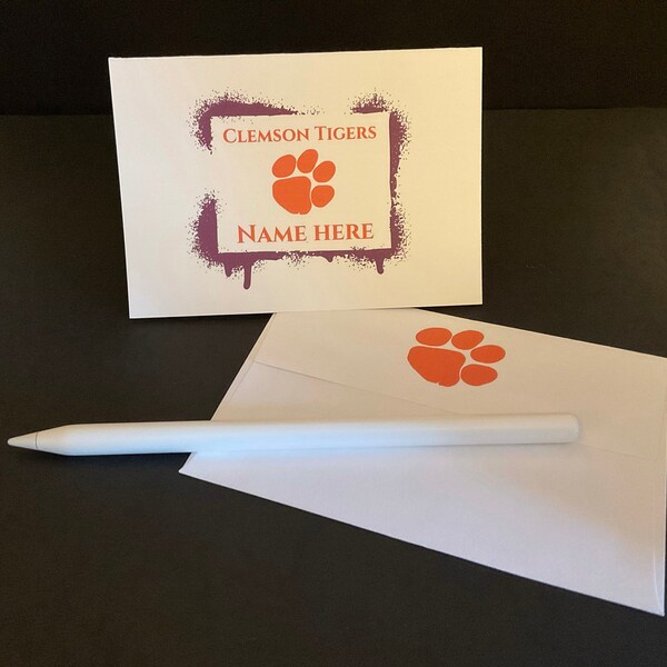 Clemson University Thank You Cards - Etsy